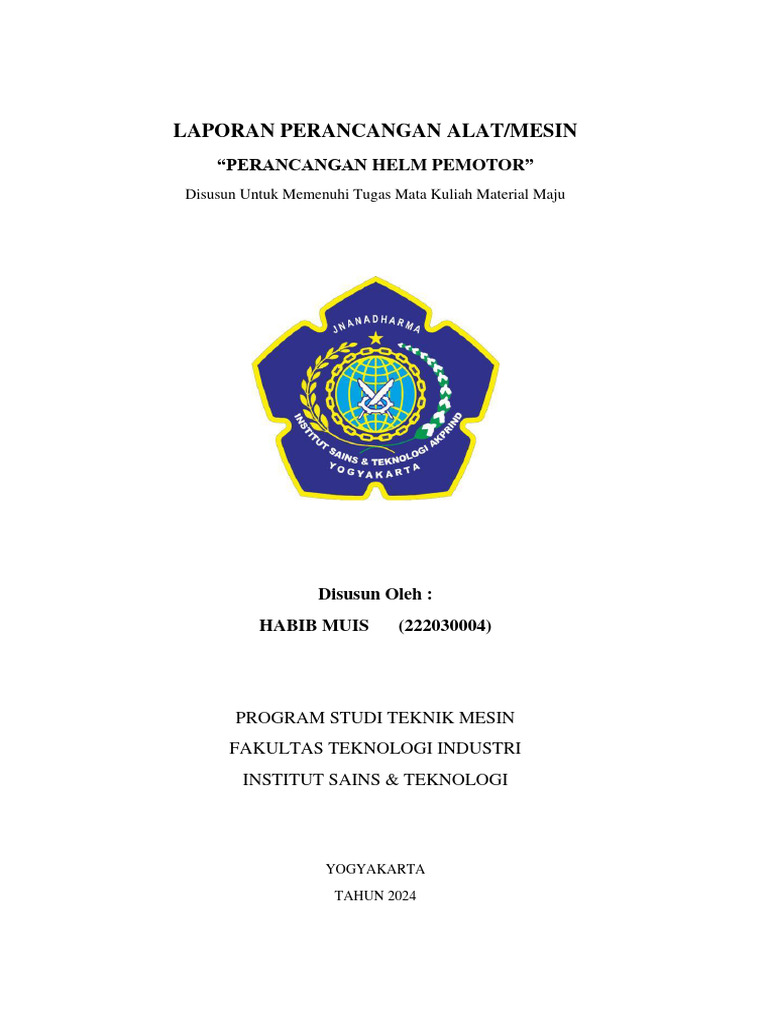 Laporan Perancangan Alat/Mesin | PDF
