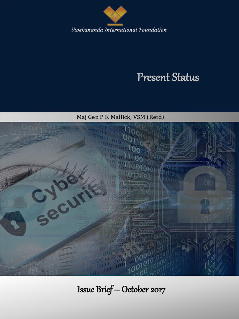 Cyber Security in India Present Status | PDF | Computer Security | Security