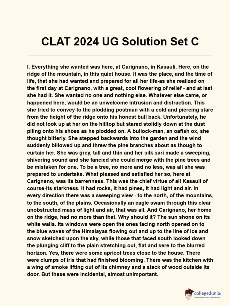 CLAT 2024 UG Solution Set C | PDF | Gaza Strip | Hamas