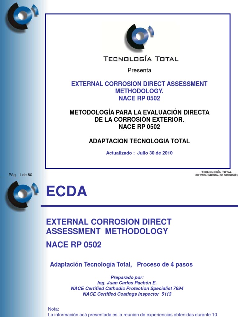 Ecda | PDF | Corrosión | Electroquímica