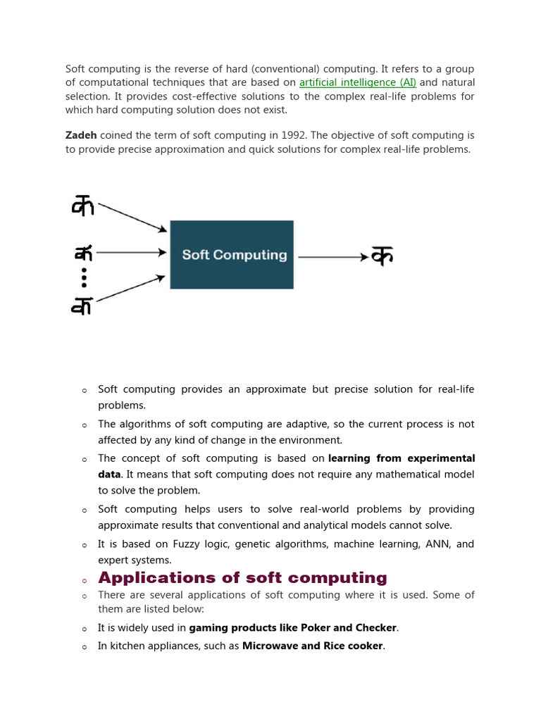 Soft Computing Note | PDF | Fuzzy Logic | Computer Science