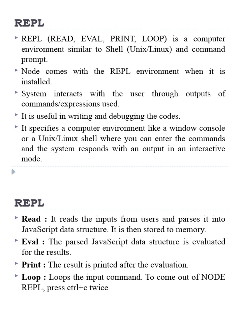 Node REPL: A Beginner's Guide | PDF