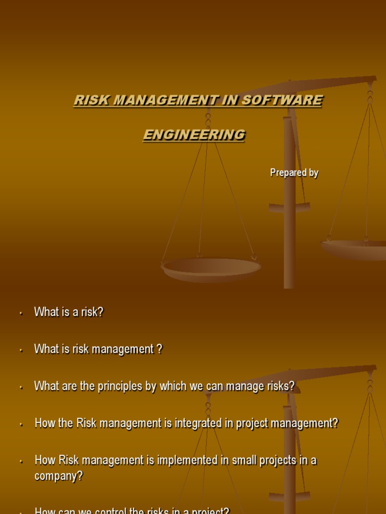 Risk Management in Software | PDF | Risk Management | Risk