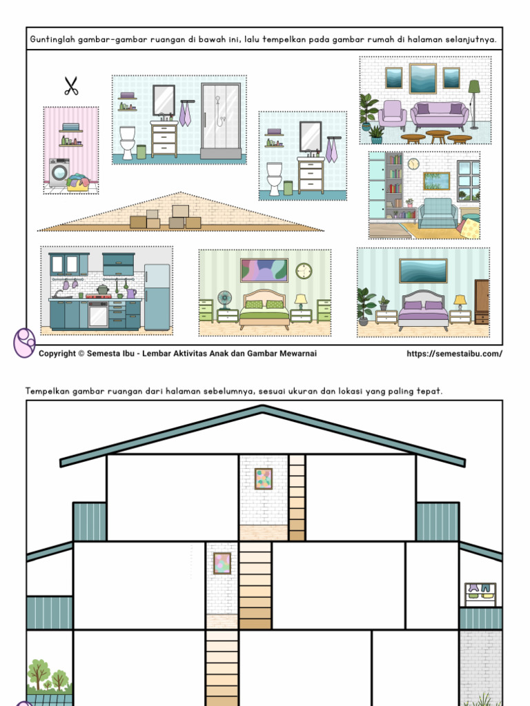 Tema Lingkungan - Rumah - Gunting Tempel | PDF