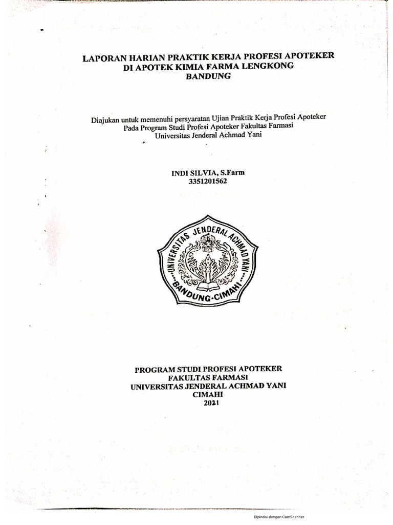 Laporan Harian Apotek | PDF