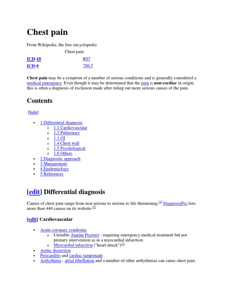 Chest Pain | PDF | Pneumonia | Influenza