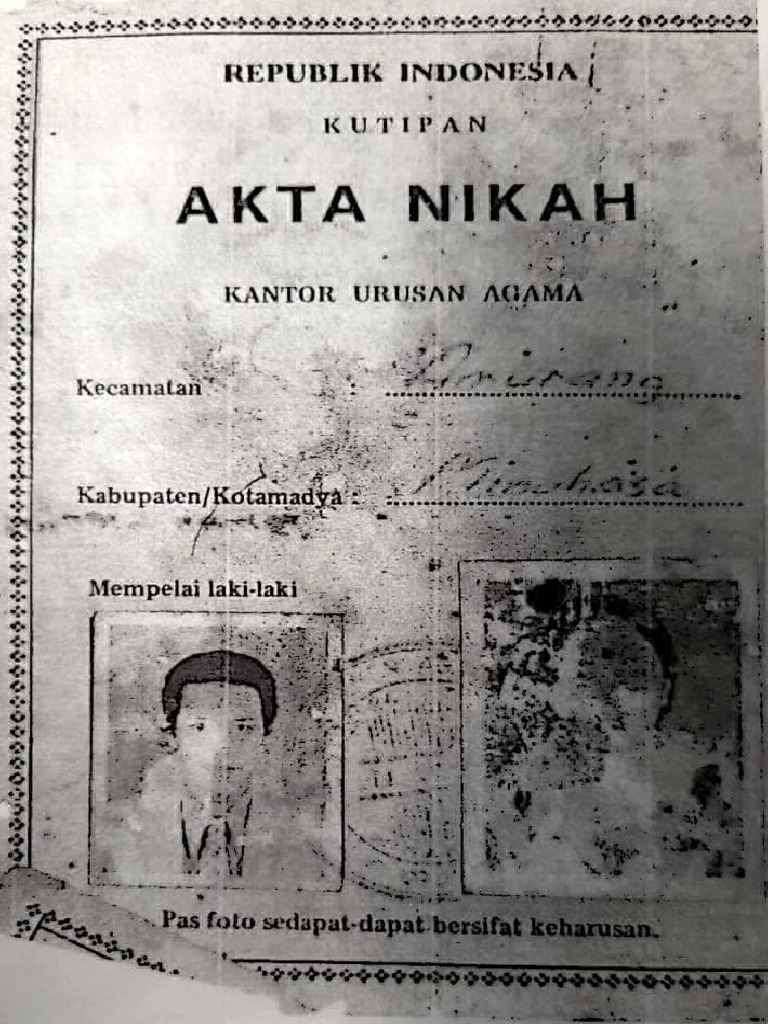 Akte Nikah Istri Pertama | PDF | Hukum