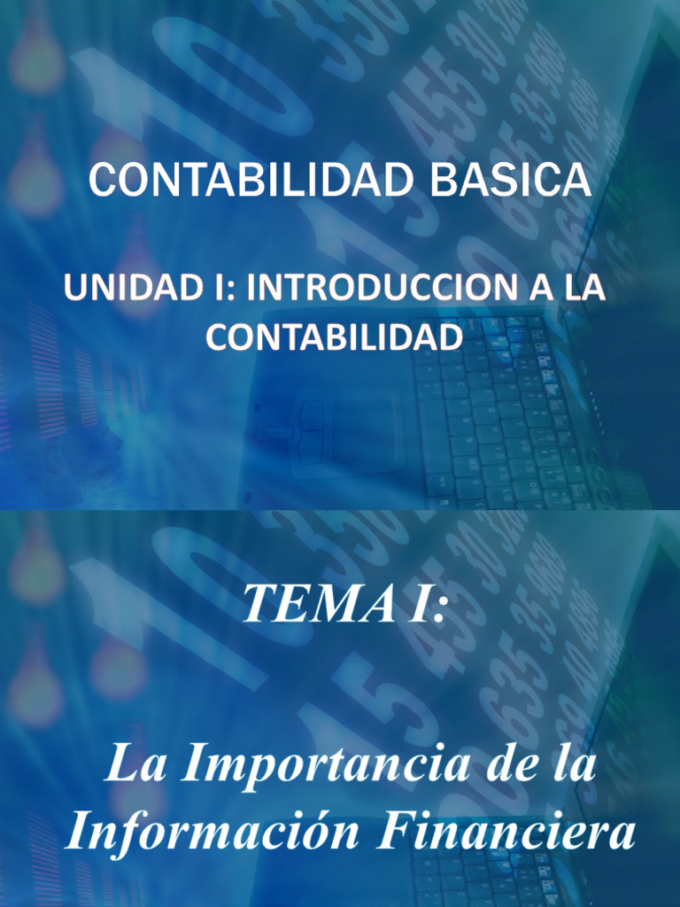 Unidad 1 Introducción a La Contabilidad | Descargar gratis PDF | Contabilidad | Business