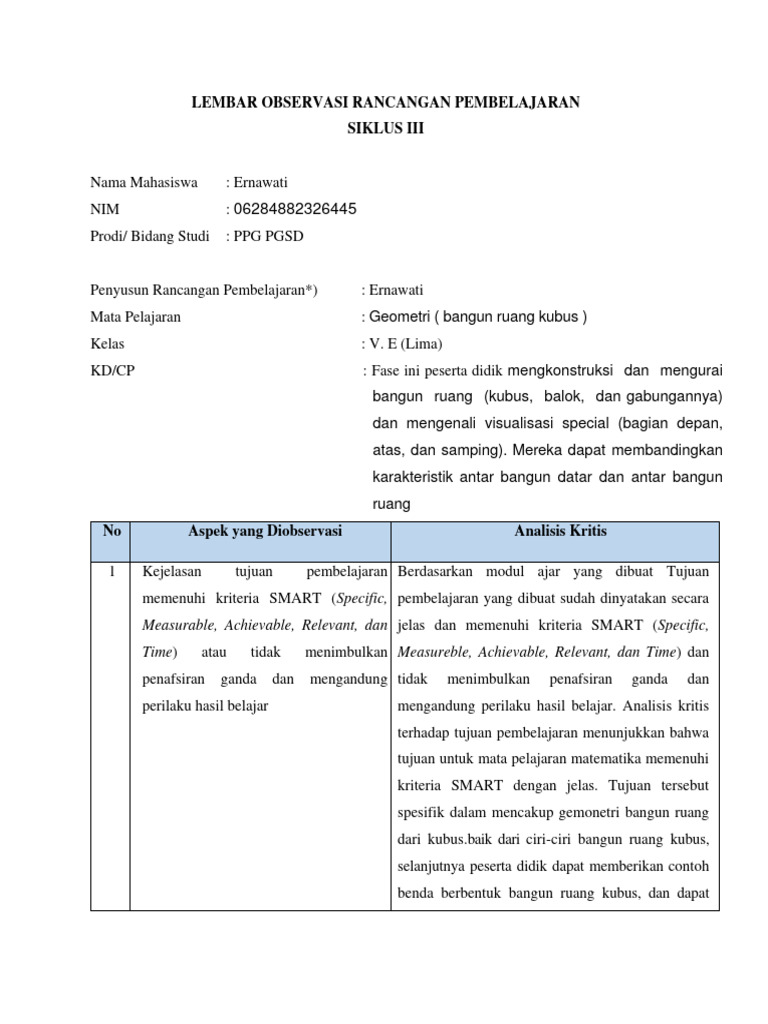 Tugas 01 05 6 B5 13 Unggah Lk 3 Lembar Observasi Rancangan Dan