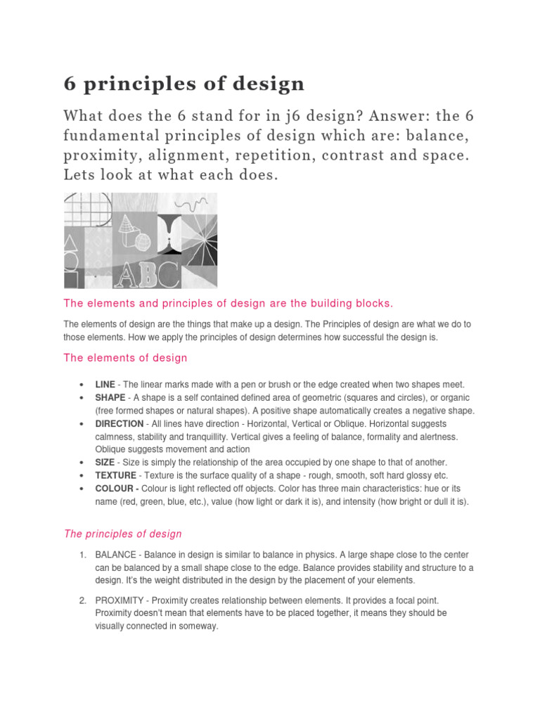 6 principles of design | Download Free PDF | Symmetry | Composition ...