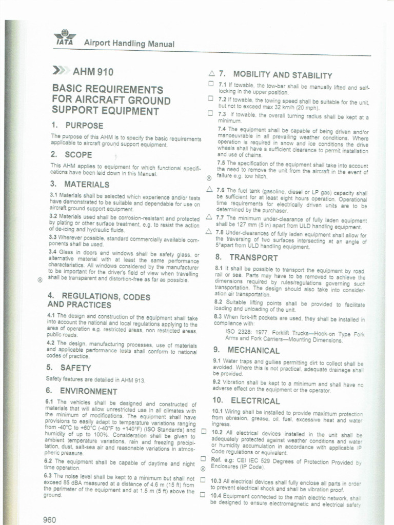 IATA Airport Handling Manual | PDF