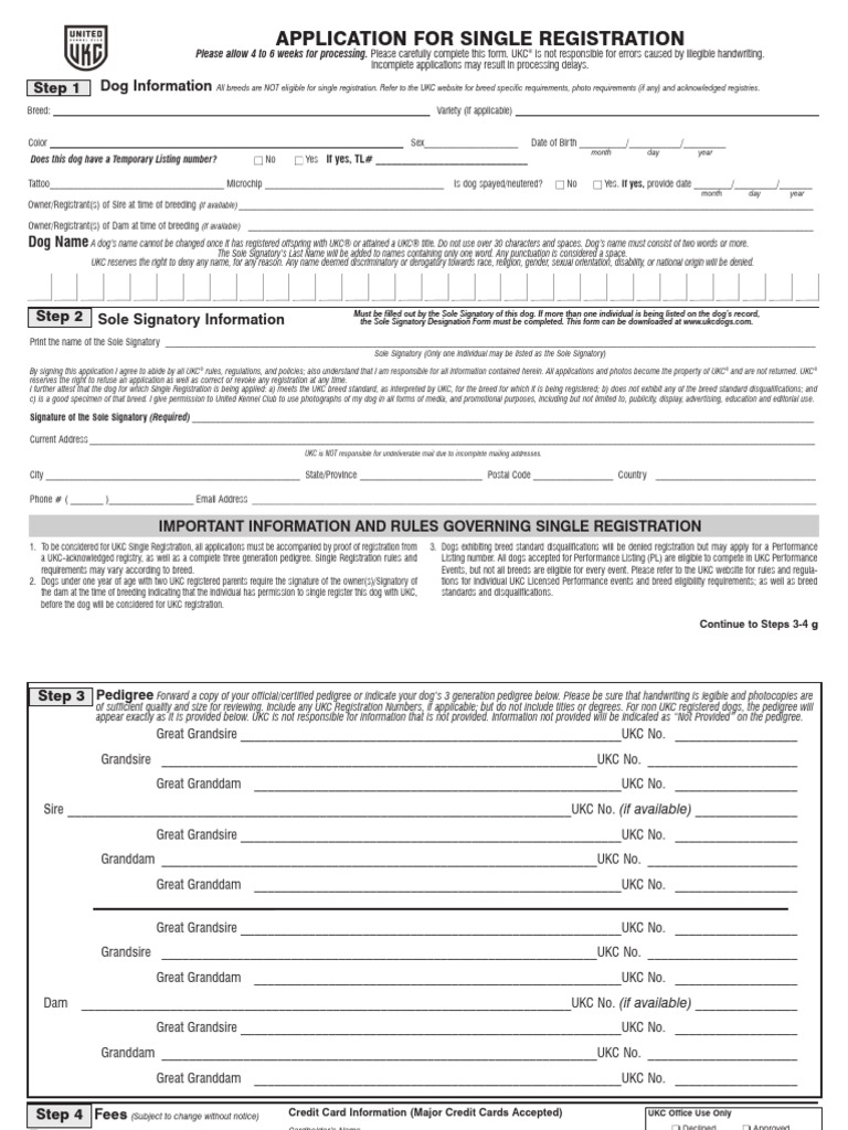 Single Registration Application 2 | PDF