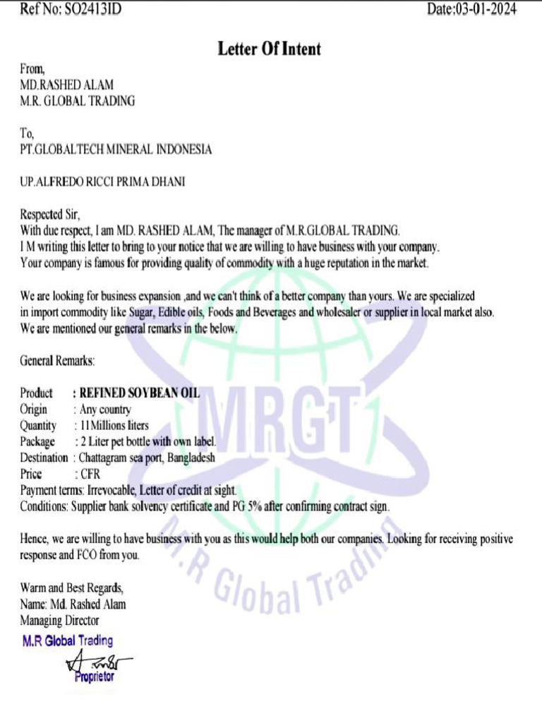GTMI- 03 Jan 24 LOI | PDF