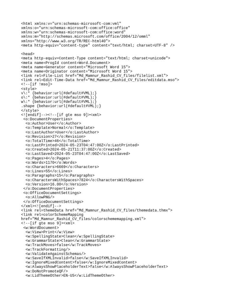 UPP Md_Mamnur_Rashid_CV | PDF