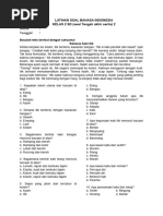 Soal B.indonesia - Kelas 2 - Bab 1 Mengenal Perasaan | PDF