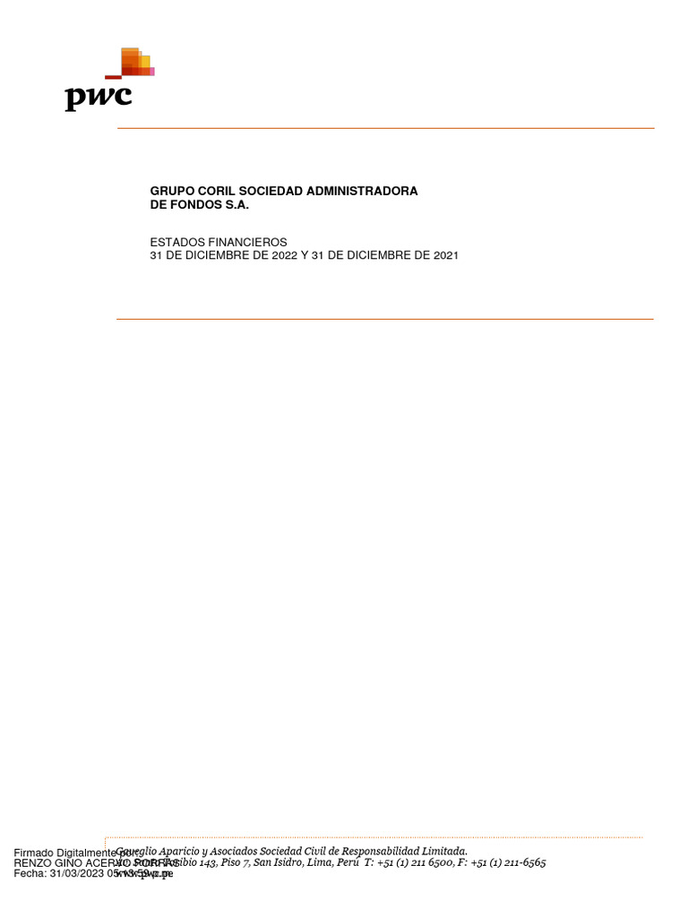 Gcsaf Eeff Auditado 2022 | PDF | Auditoría | normas internacionales de ...