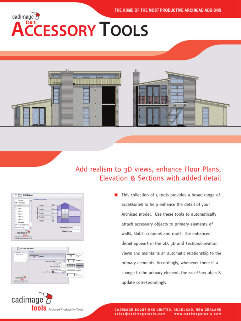 Accessory - Tools For Archicad | PDF | Wall | Column