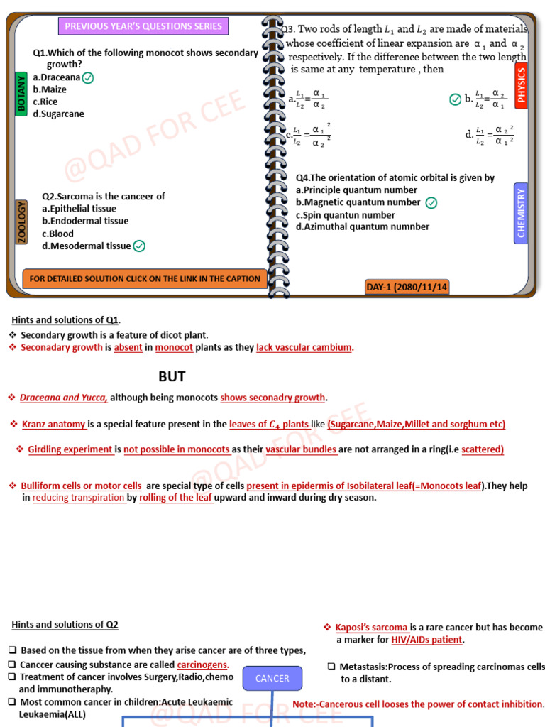Cee question with solution | PDF | Cancer | Causes Of Death