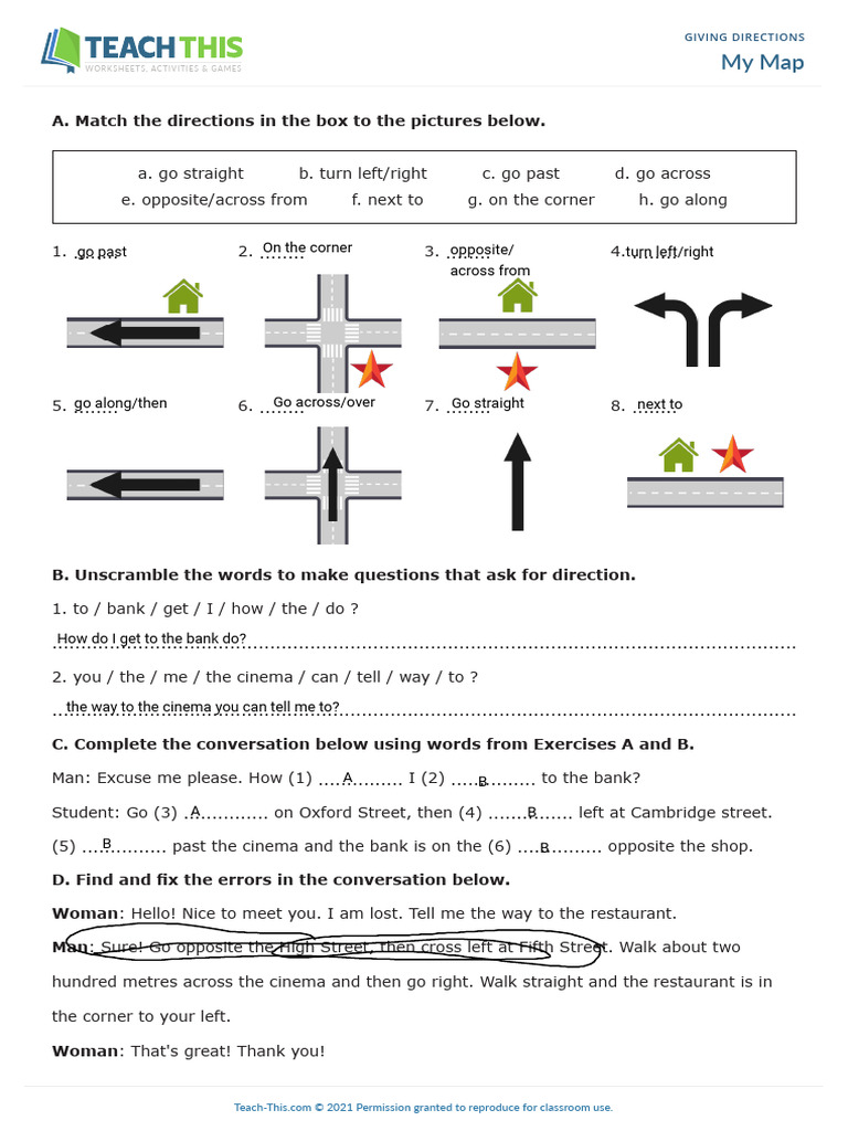 Kami Export - Isa Alvarez Romero - Giving Directions Student | PDF ...