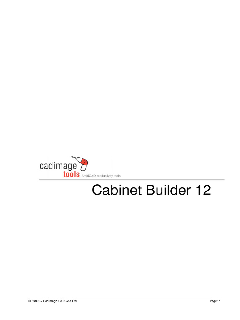 Manual_Cabinet Builder 12 | PDF | Computer File | Library (Computing)