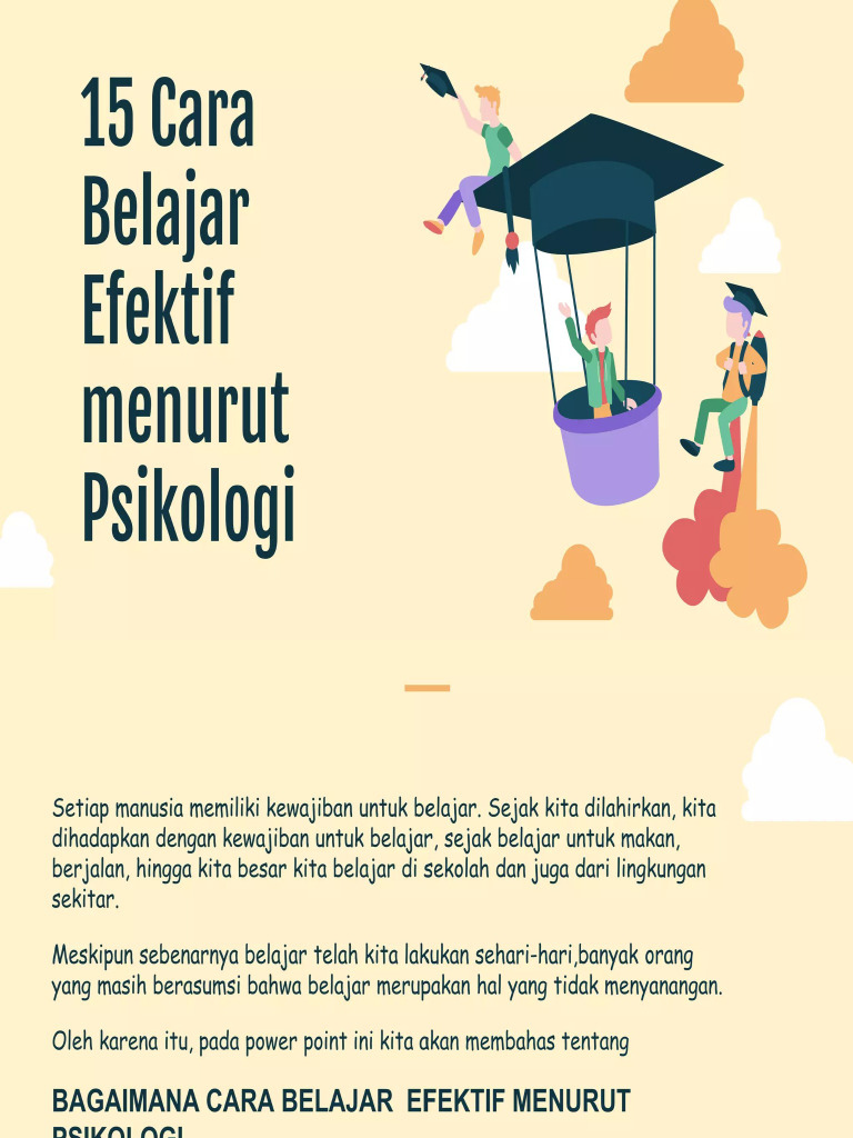 Cara Belajar Efektif | PDF