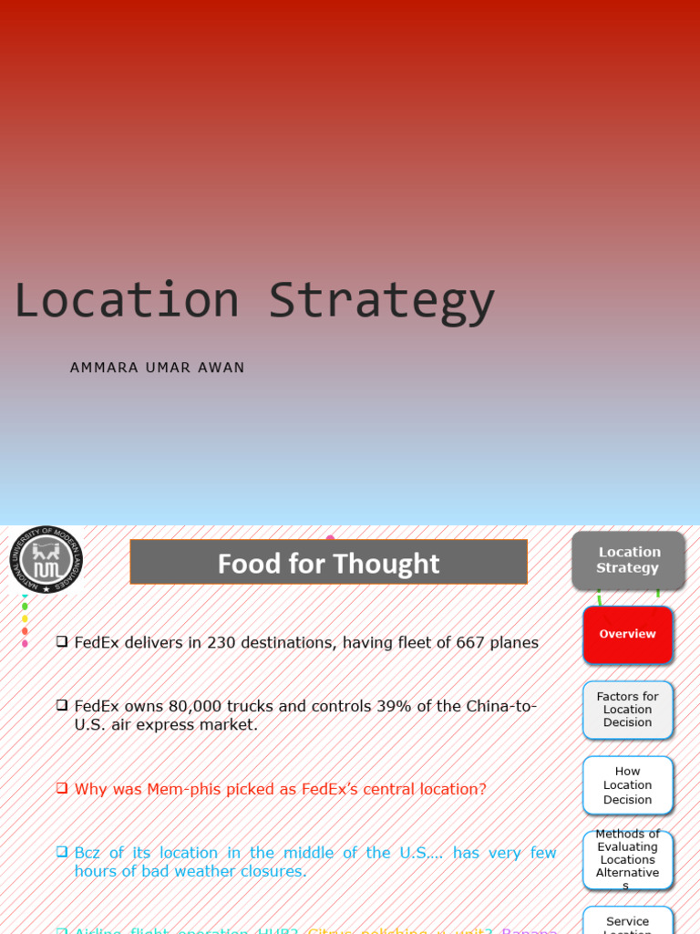 POM-7 Loc - Strategy | PDF | Fed Ex | Economies