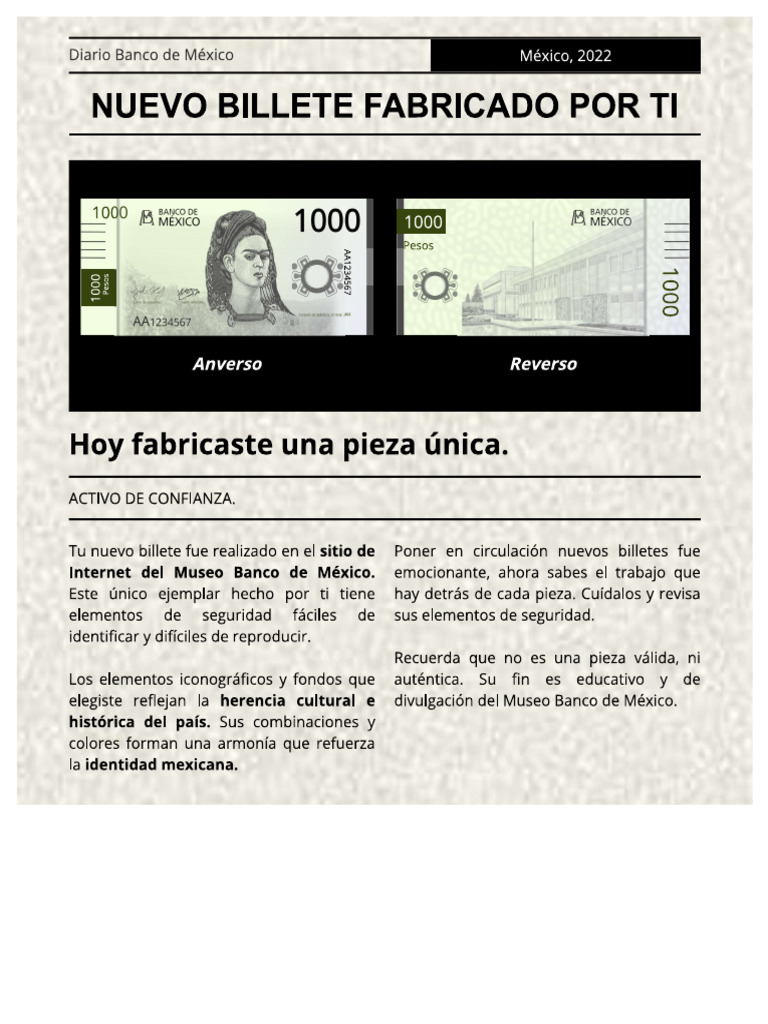 Billete | PDF