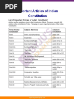 Indian Constitution Parts Schedules Articles | PDF | Constitution | Justice