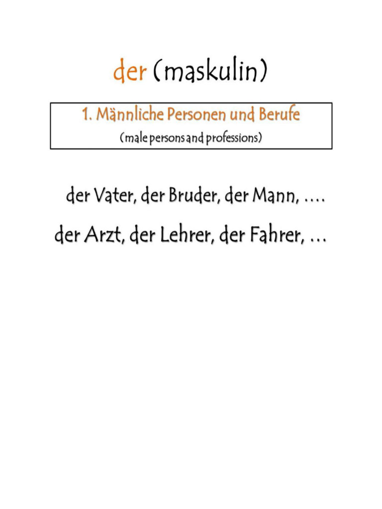 DER Maskulin (Tips) | PDF