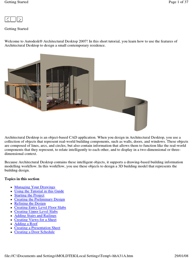 Adt Getting Started | PDF | Autodesk | Door