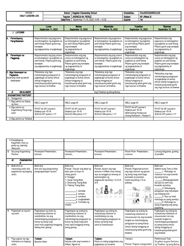 Ap1-Dll Q1 Week 3 | PDF