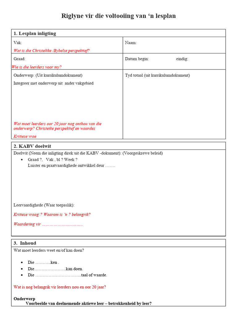 Beplanning Van N Les - Oorwegings Uit Christelike Beskouiing Van Leer ...