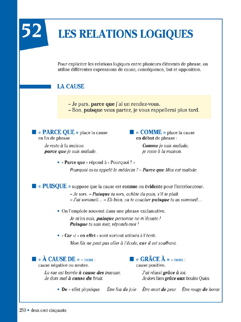 Expression de cause-GPFI | PDF