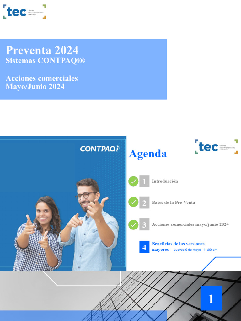 TEC Preventa 2024 sesión 2 - Versiones Mayores - Contable y nóminas | PDF | Bancos | Contabilidad
