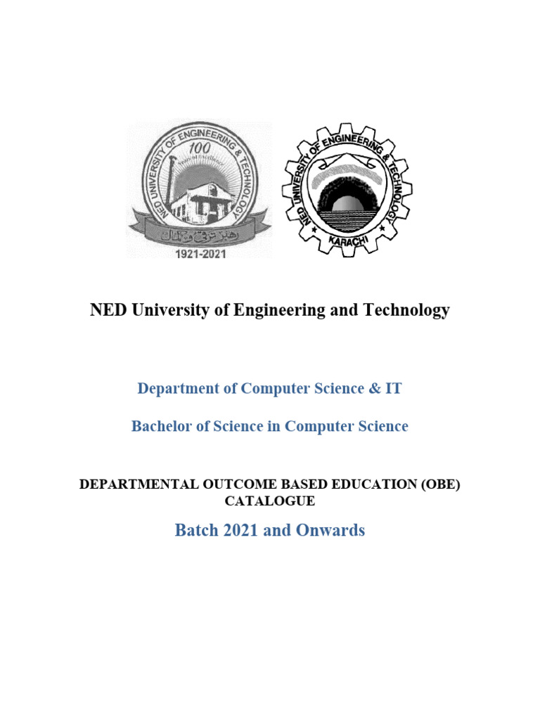 OBE Catalogue-BS (CS) - CSIT-Dept-with Course Profiles (1) - Pages-1-14 ...