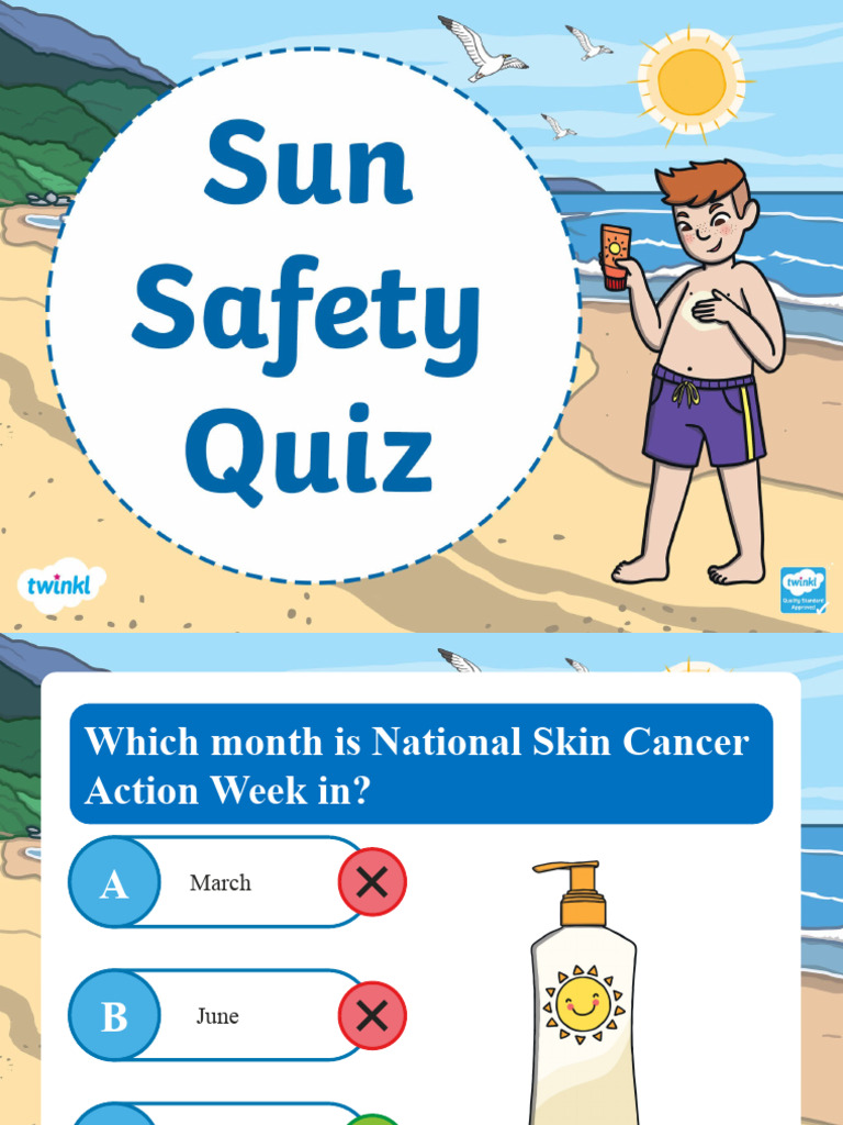 Au T 1694071479 Sun Safety Quiz Ver 1 | PDF | Sunscreen | Skin Cancer