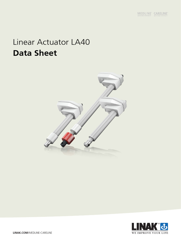 Linear Actuator La40 Data Sheet Eng | PDF