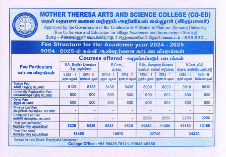 Good Fee-Structure - 2024-2025 | PDF