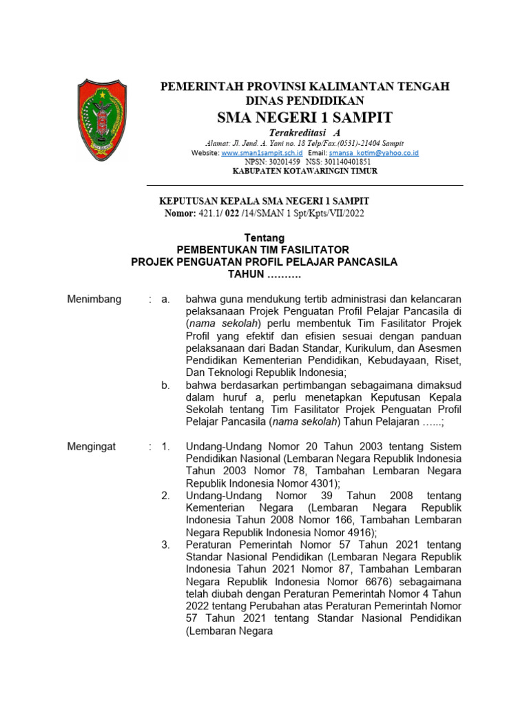 Form SK Koordinator P5 | PDF