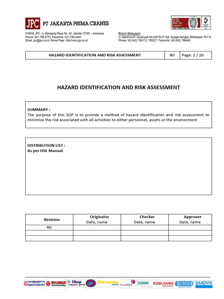 Hira | PDF | Risk | Risk Assessment