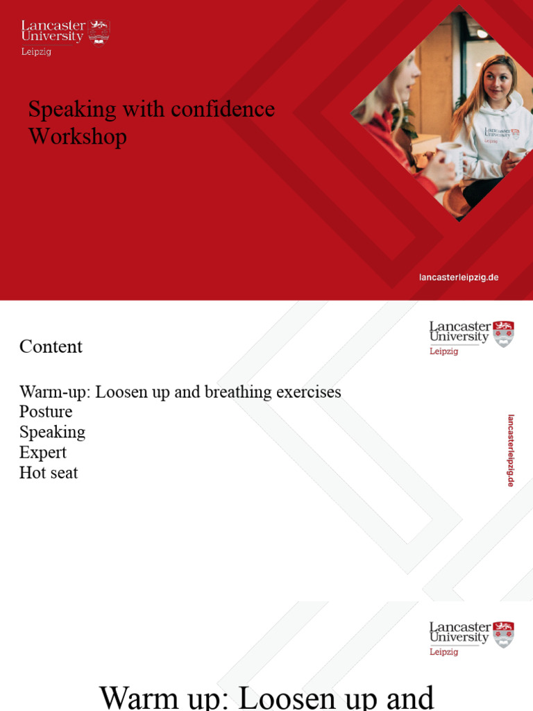 Confident Speaking Workshop Guide | PDF