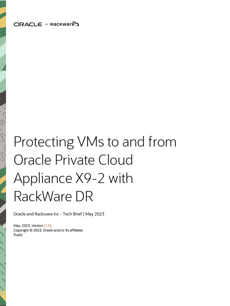Protecting Vms With Rackware DR | PDF | Cloud Computing | Disaster Recovery