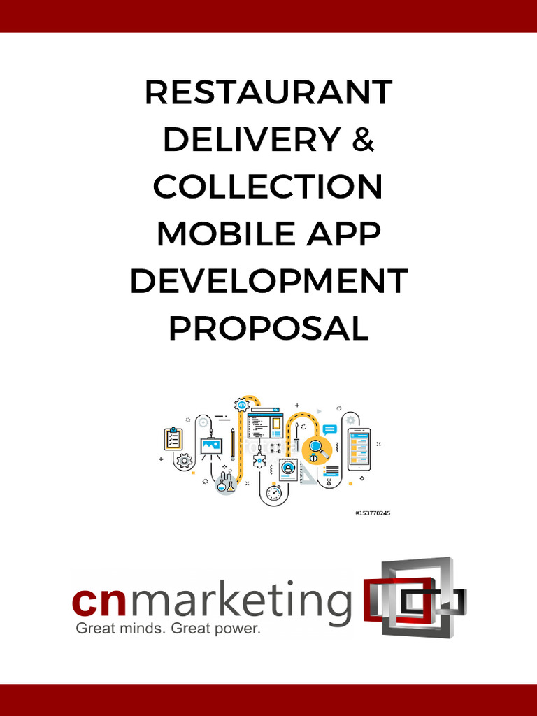 Restaurant Order Delivery App Proposal 1.0 | PDF | Mobile App | E Commerce