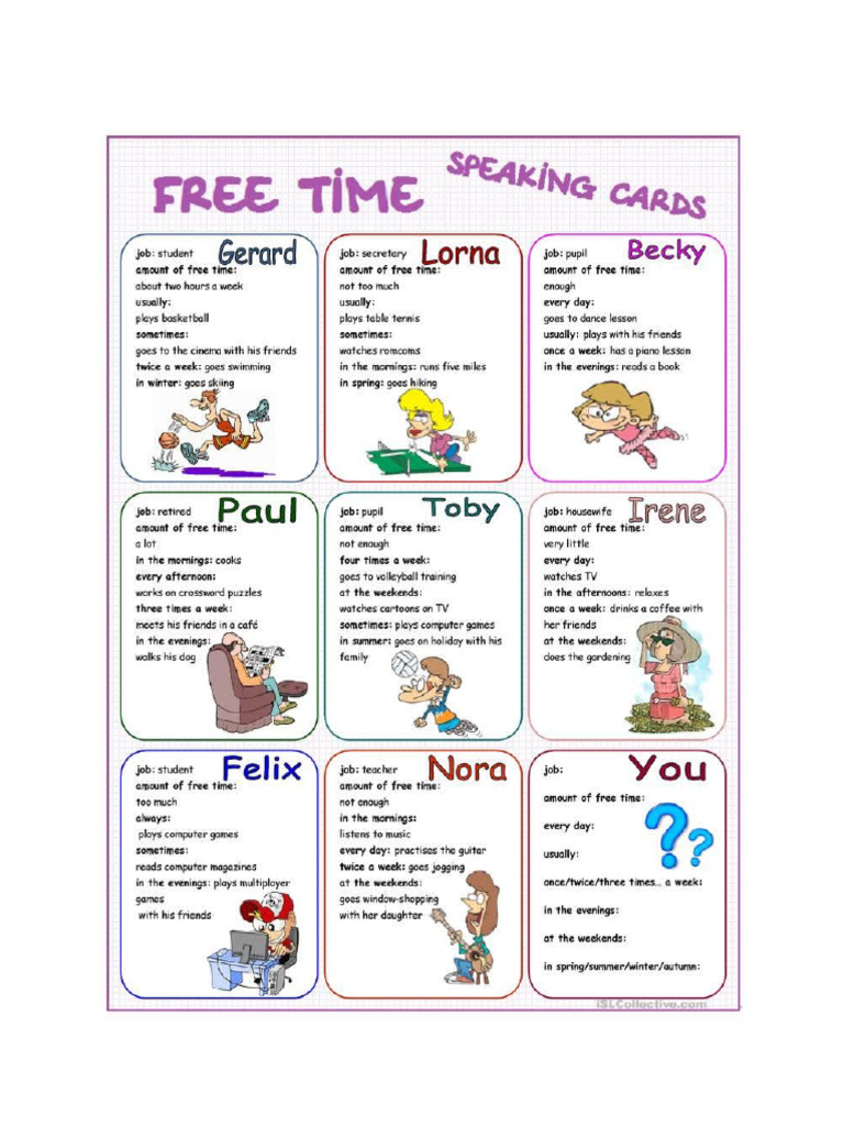 Speaking Cards | PDF