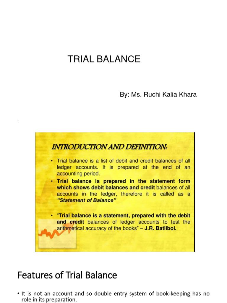 Trial Balance | PDF | Debits And Credits | Accounting