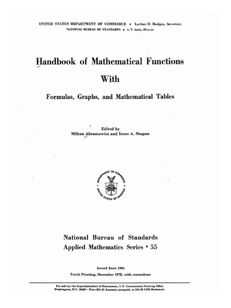 Abramowitz and Stegun | PDF