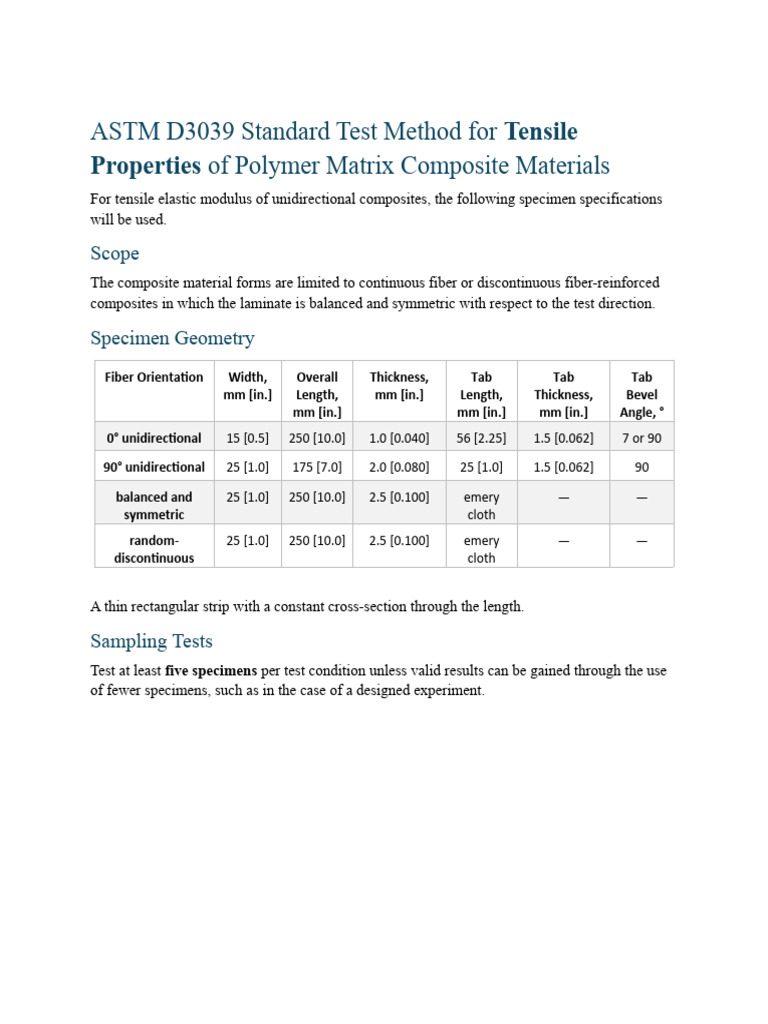 Standards For Testing | PDF | Composite Material | Young's Modulus