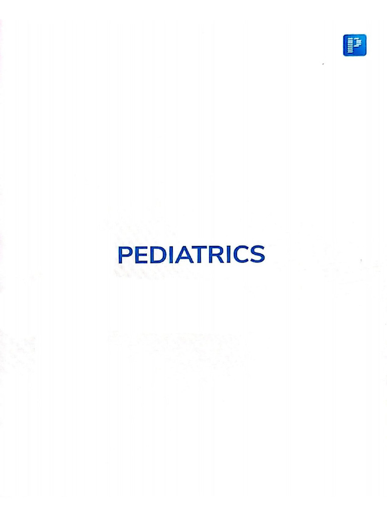 Pediatrics RR 3.0 | PDF