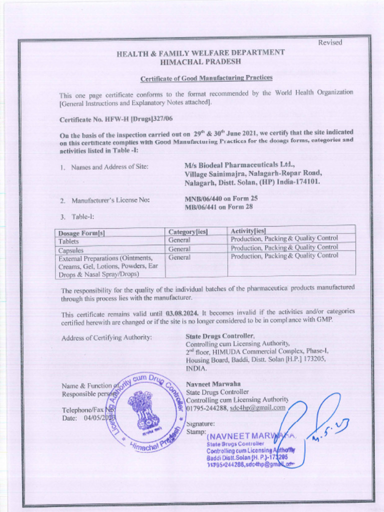 WHO-GMP updated-2024 | PDF