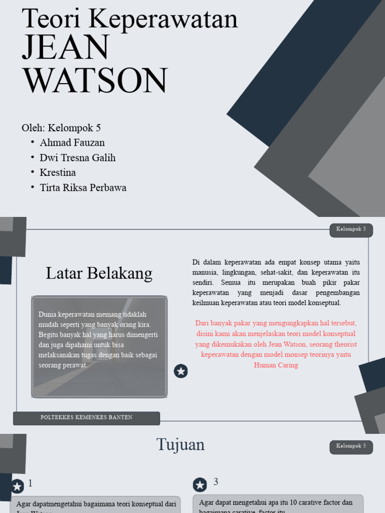 Teori Jean Watson | PDF | Pengembangan Diri